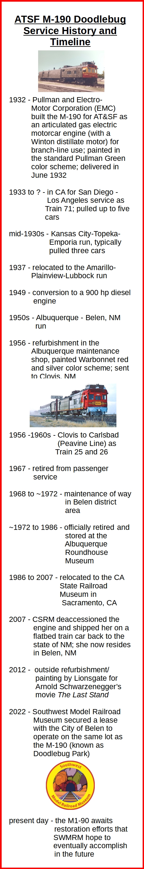 M-190 Doodlebug | SouthWest Model Railroad Museum